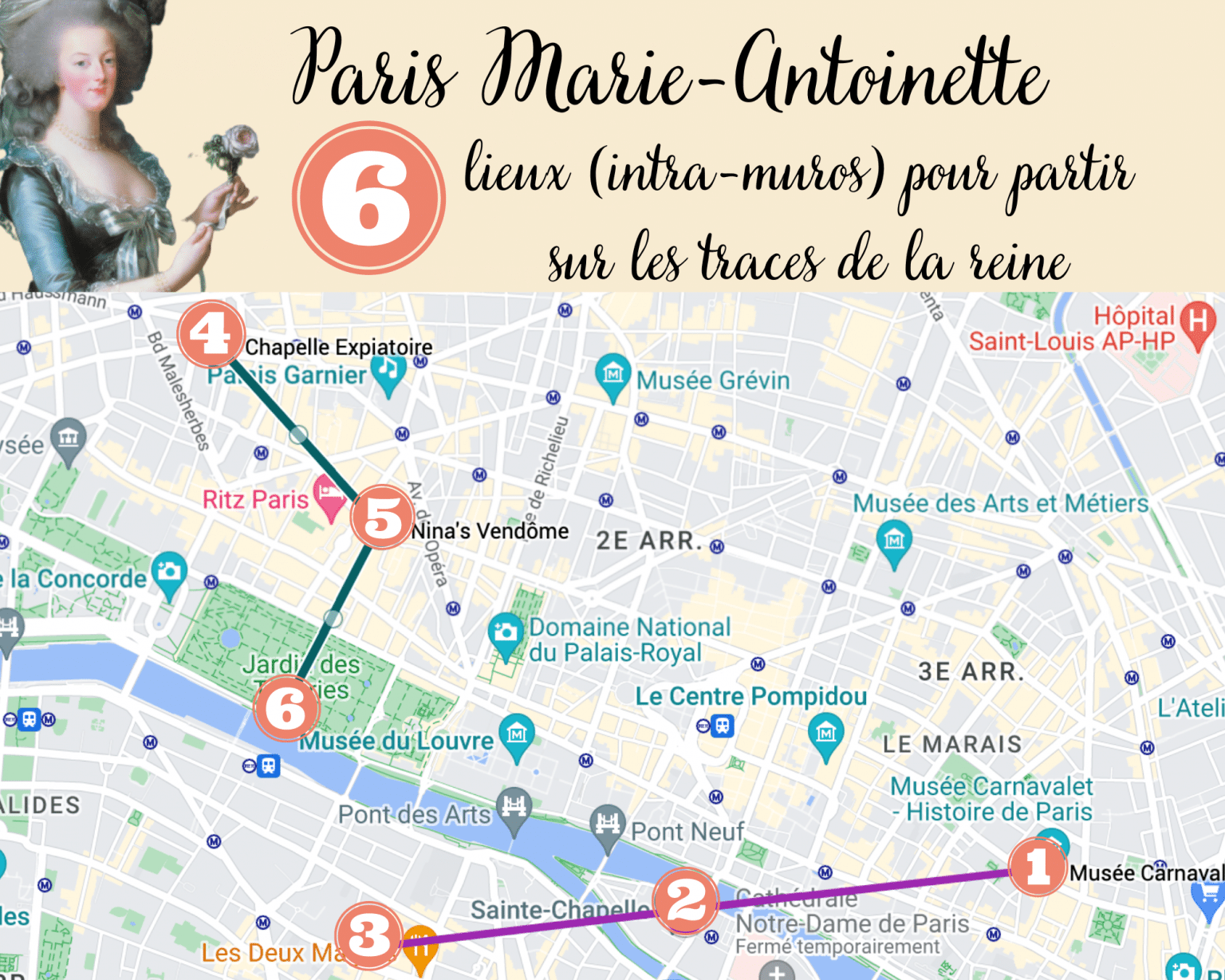 Paris Marie-Antoinette : 6 lieux pour suivre les pas de la reine
